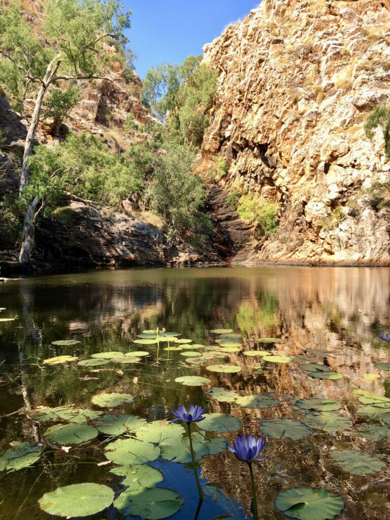 Waterfall camp: Butterfly Falls, Limmen National Park, Northern ...