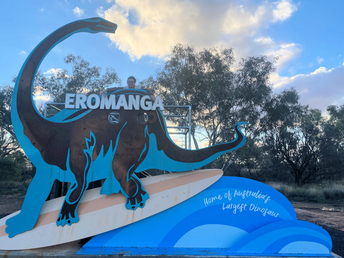 A dinosaur lover's delight: Eromanga, Queensland - Camps Australia Wide