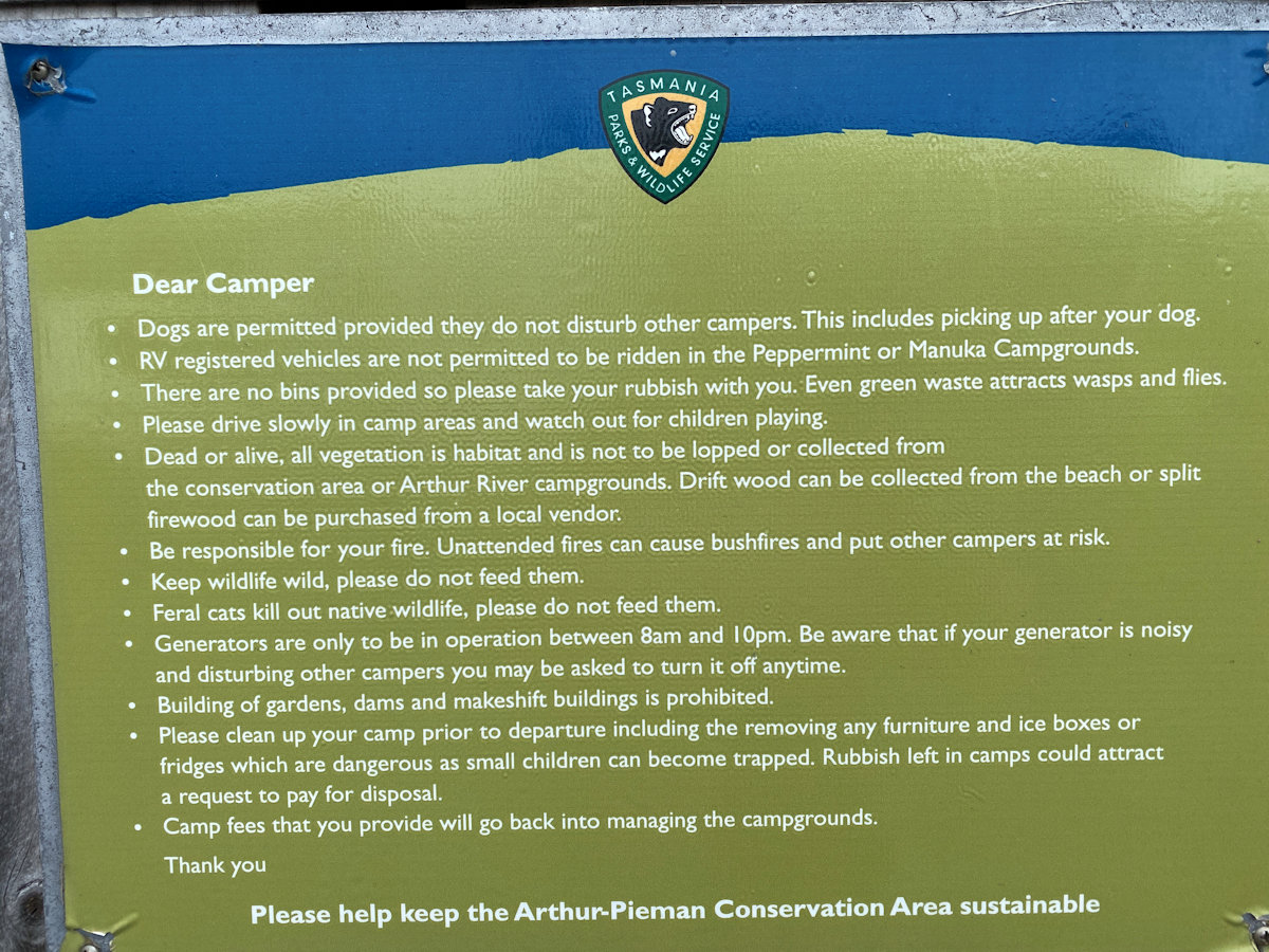 Peppermint Campground at Arthur River, Tasmania - Camps Australia Wide