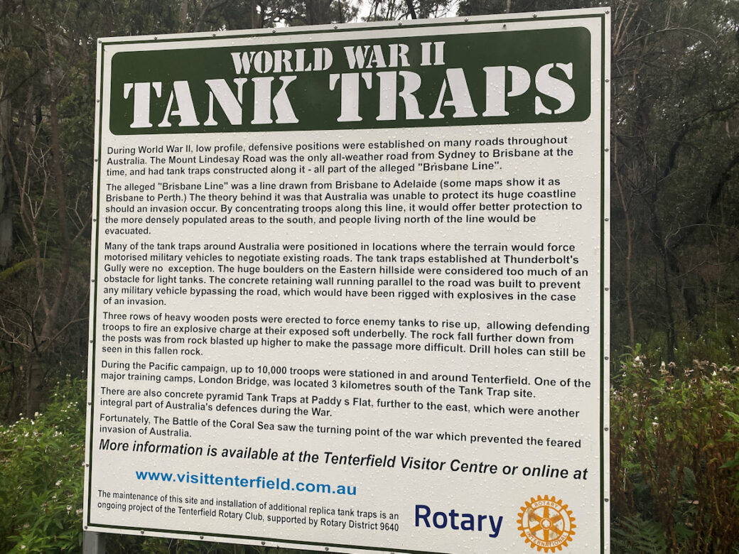 Living history: World War II Tank Traps at Thunderbolt's Gully, New ...