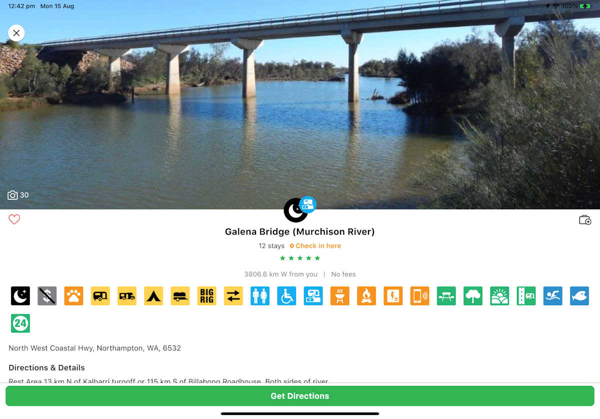 Free, on the water and beautiful: Galena Bridge, Western Australia ...