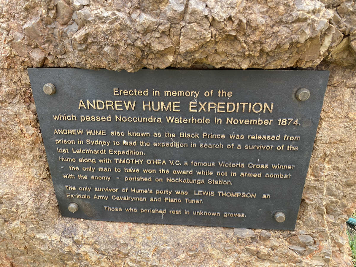 Free camp beside the historic Noccundra Hotel and waterhole, Queensland ...