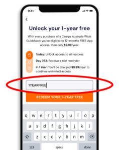 Free Trial Activation - Camps Australia Wide