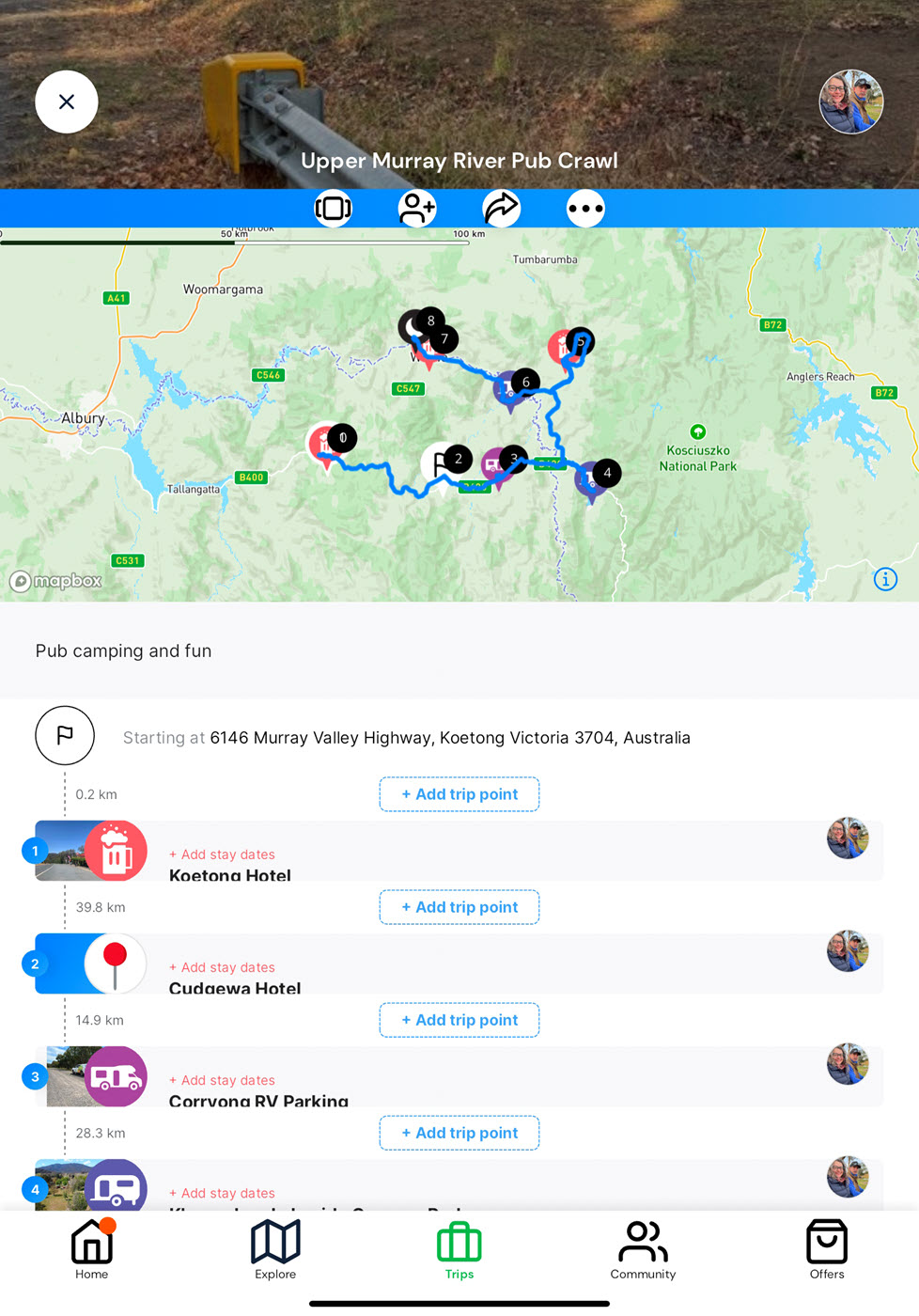 Take this epic pub crawl camping the Upper Murray River! - Camps Australia Wide