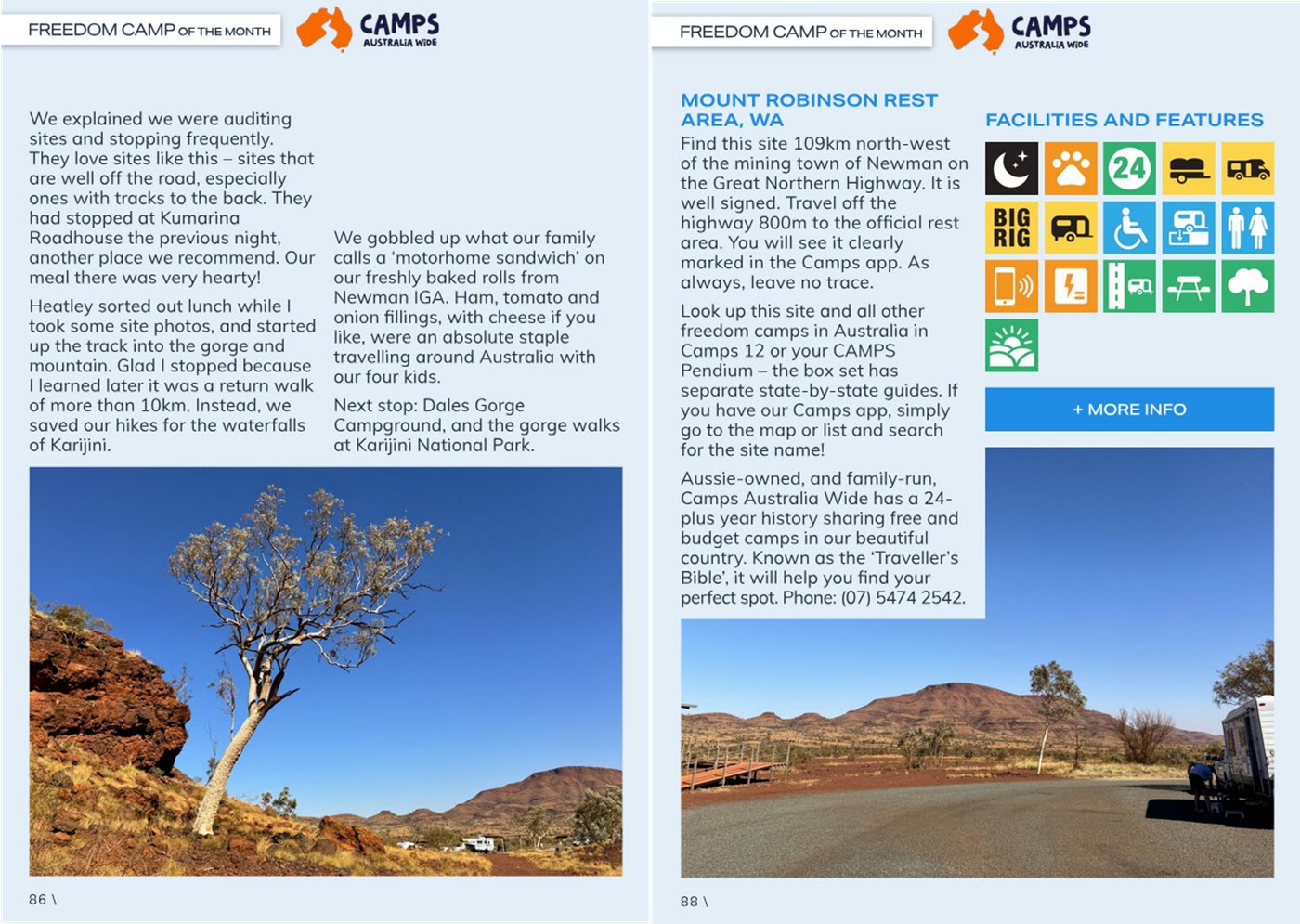 Freedom Camp of the Month: Mount Robinson Rest Area, Western Australia ...
