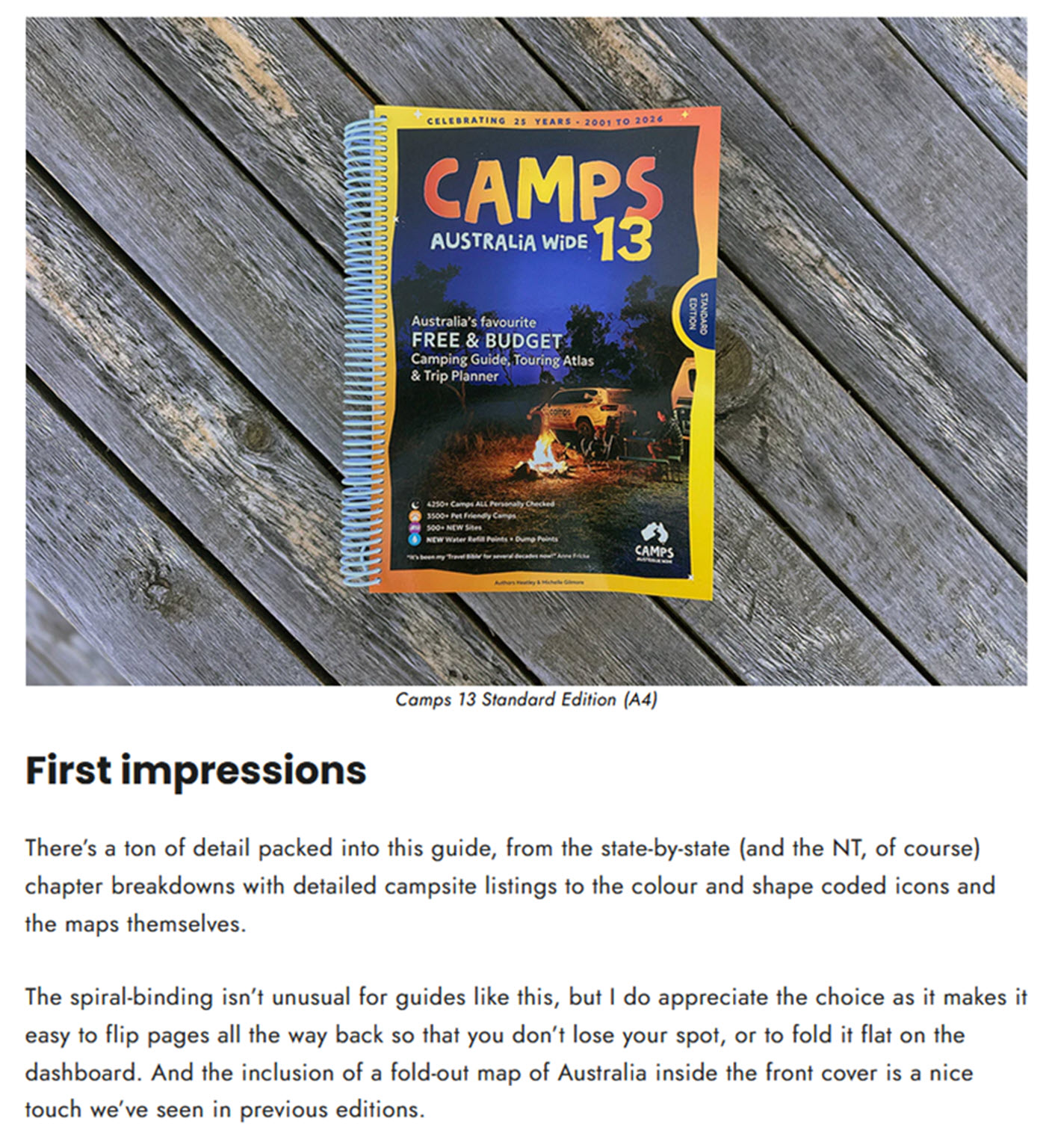 Camps 13 - Australia’s Favourite Camping Guide Gets Rave Reviews from ...